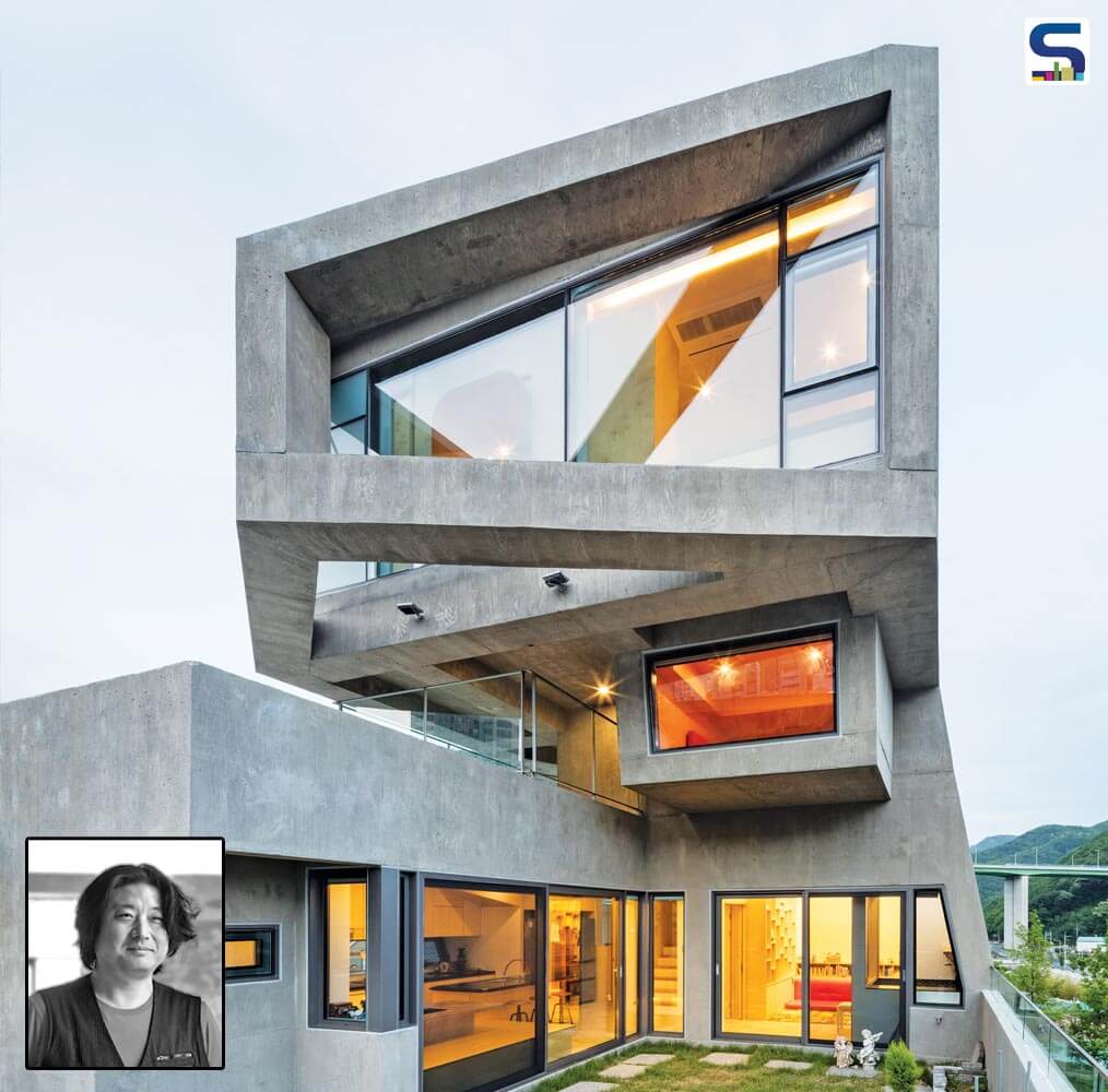 South Korean architect Moon Hoon | An OWL in Exposed Concrete