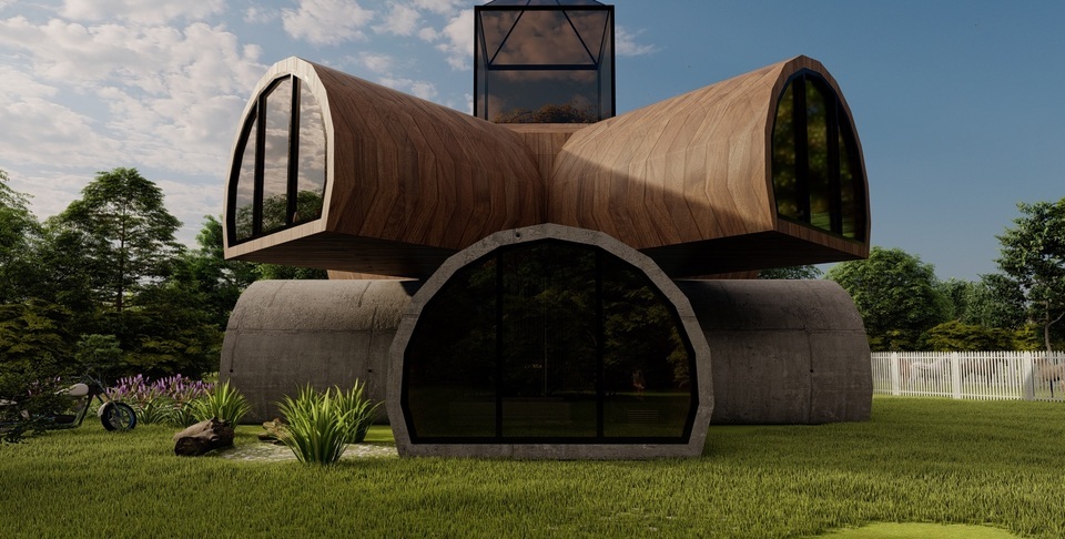 Esthetic Architecture Designs A Modern Tunnel House in Germany That ...